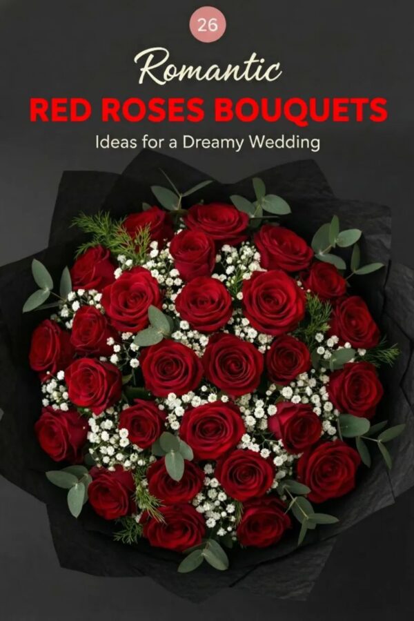 26 Gorgeous Red Flower Bouquet Ideas for Your Wedding - Love & Lavender