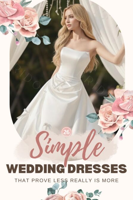 26 Simple Wedding Dresses That Prove Less Really Is More - Love & Lavender