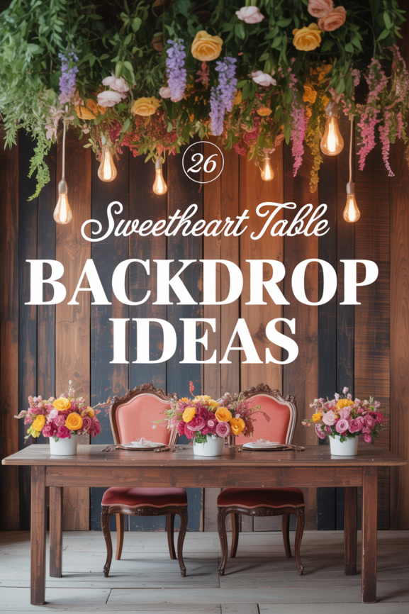 26 Sweetheart Table Backdrop Ideas for a Stunning Wall Behind You ...